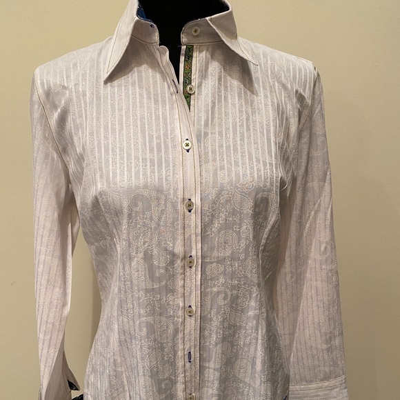 Georg Roth Los Angeles | Tops | Elegant White Button Down Shirt | Poshmark